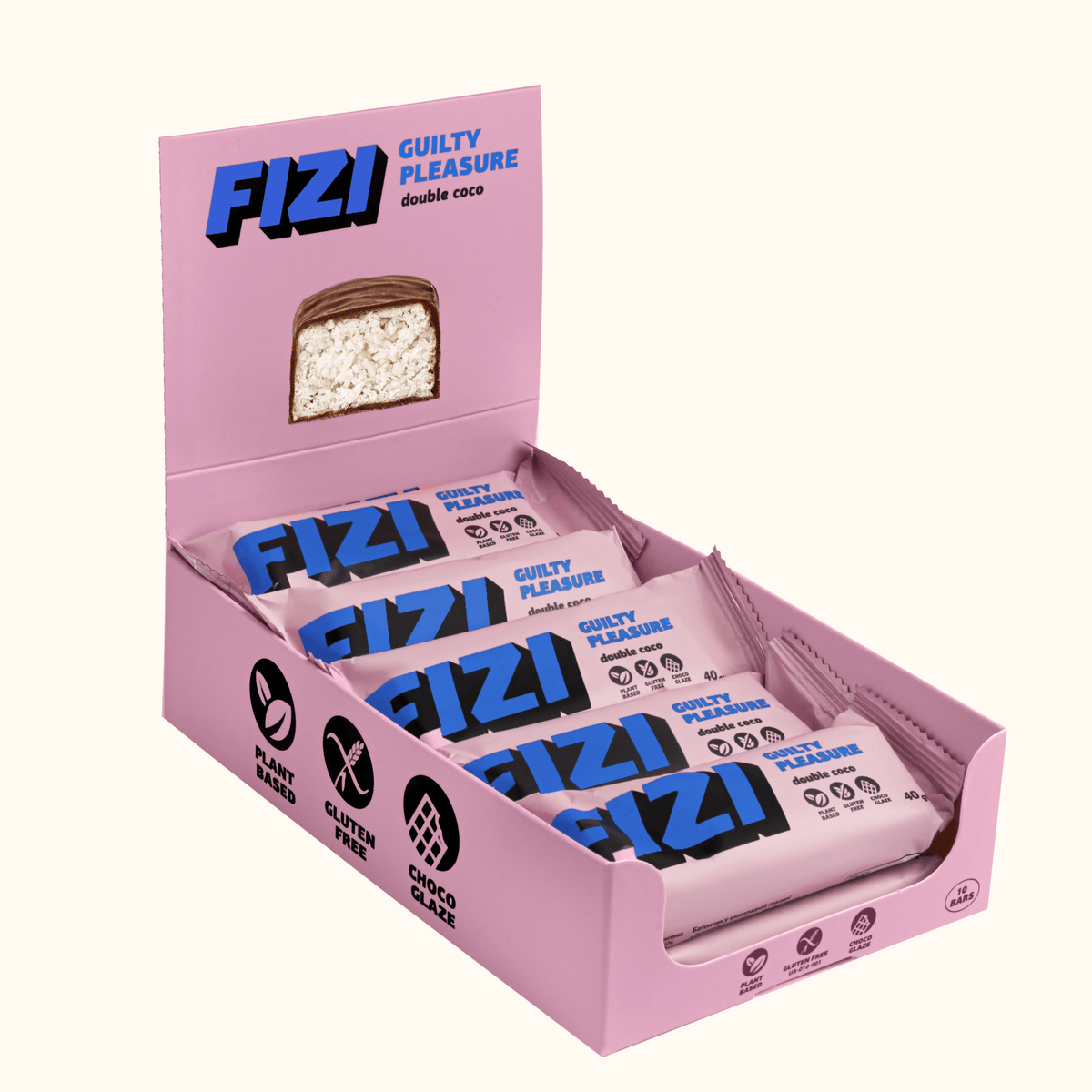 Barrita de Chocolate y Coco "Double Coco" de FIZI – FIZI España